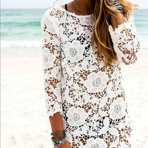 Swim | Sexy Lace Beach Bikini Coverup | Poshmark